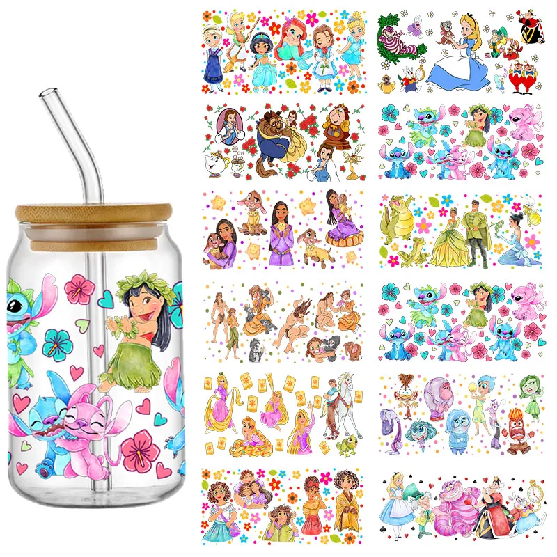 Disney-Animated-Movie-Princess-16OZ-UV-DTF-Cup-Wrap-Transfer-Sticker ...