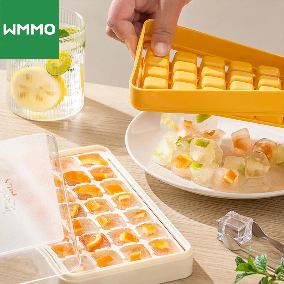 WMMO-28-Grids-Ice-Cube-Mold-with-Lid-Easy-Release-Food-Grade-PP ...