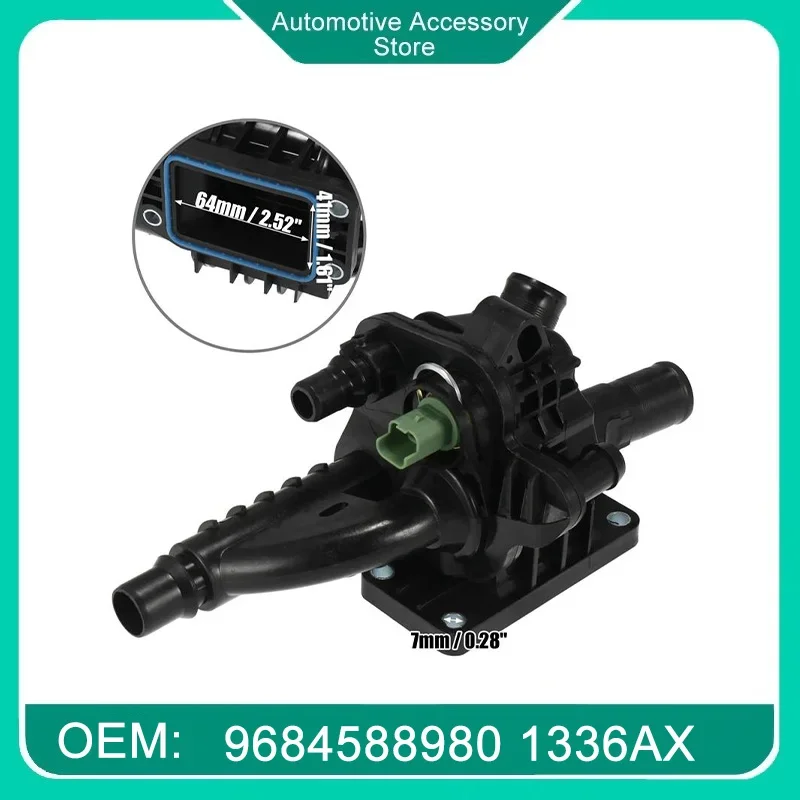 9684588980 1336AX New Engine Coolant Thermostat Housing for CITROEN C3 ...