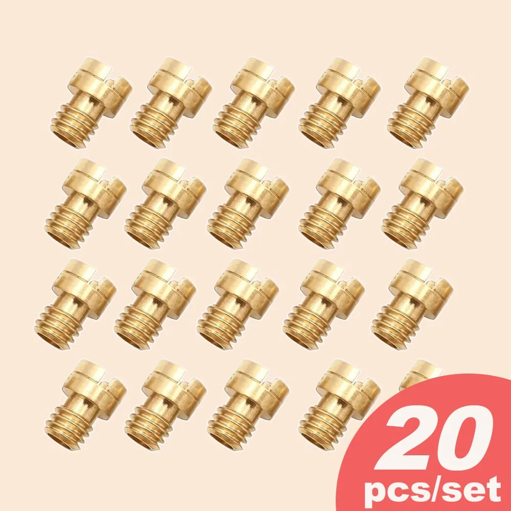 20pcs Copper M4 Main Jet 4mm Carburetor Jets for GY6 50cc 139QMB ...
