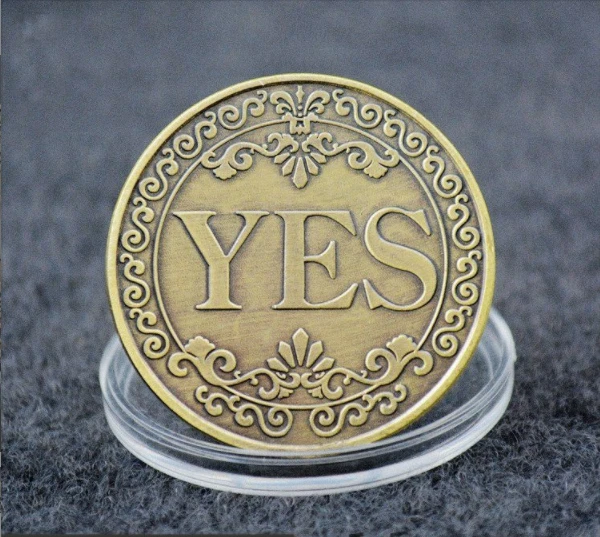 Coin-Yes-Or-No-Collection-Coin-Three-dimensional-Embossed-Bronze-Lucky ...