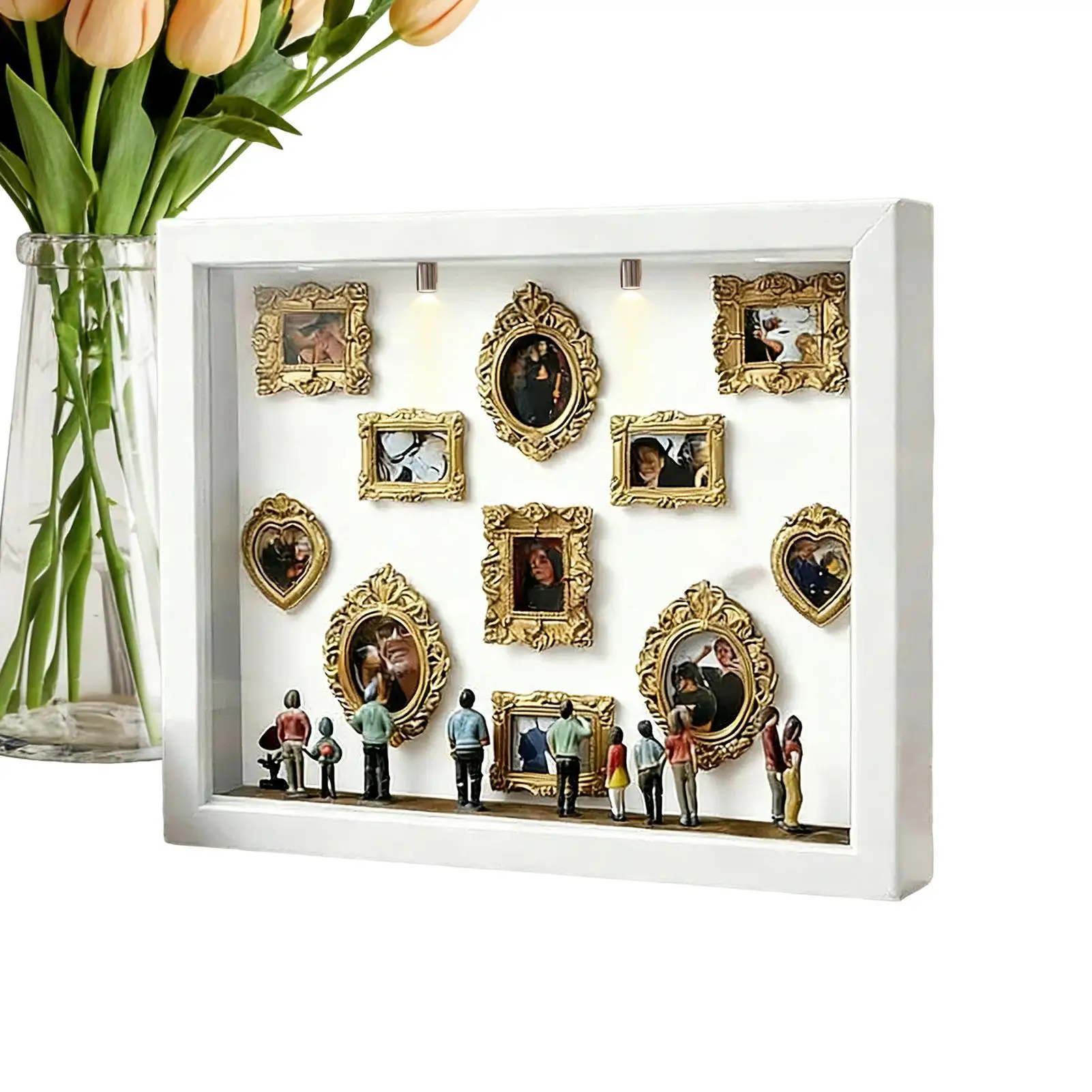 Small Museum Silhouette Frame DIY Memory DIY Keepsake Miniature Museum ...