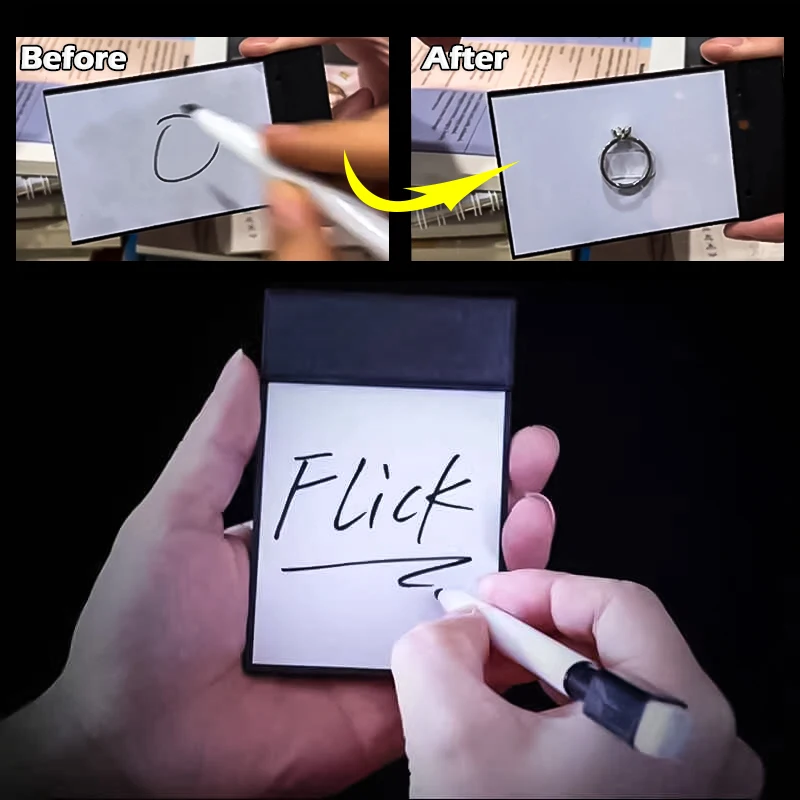 Transient-Picture-Board-Toys-Flick-Pad-Transforms-Into-A-Ring-Photo-Surprises-Confession-Magic ...