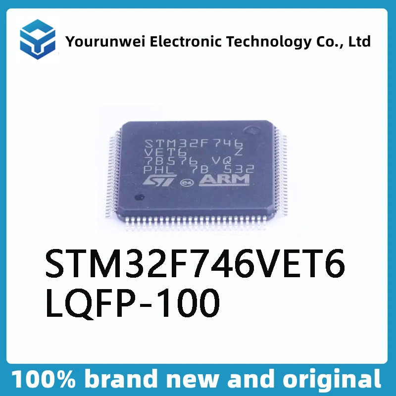 New-original-STM32F746VET6-LQFP-100-ARM-microcontroller-MCU-IC-chip ...