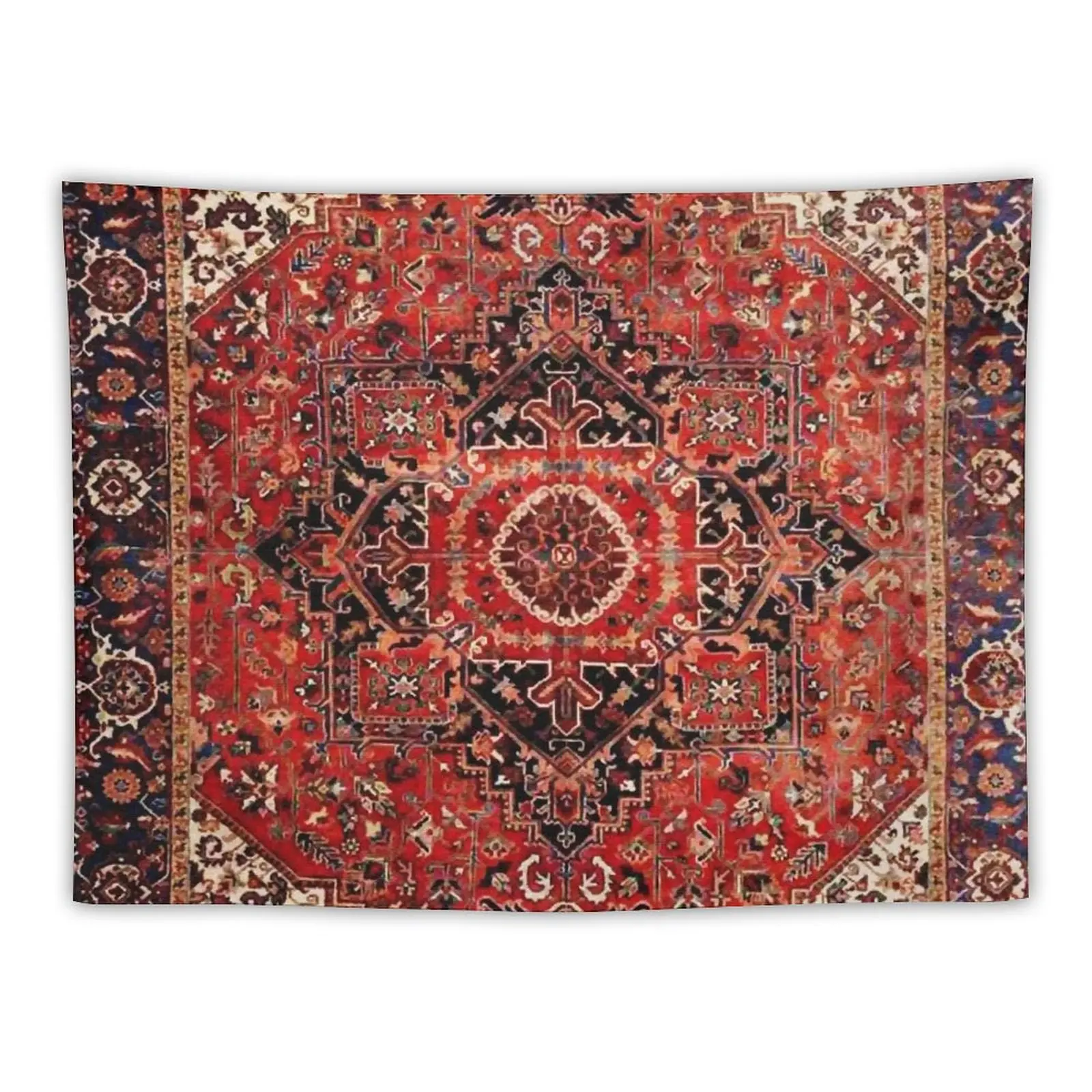 Heriz-Antique-Vintage-Boho-Persian-Carpet-Print-Tapestry-Home-And ...