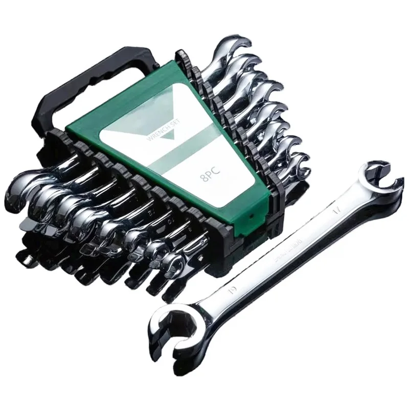 6-27mm Oil Pipe Flare Nut Wrench Set Of Keys Multitools Full Polish ...