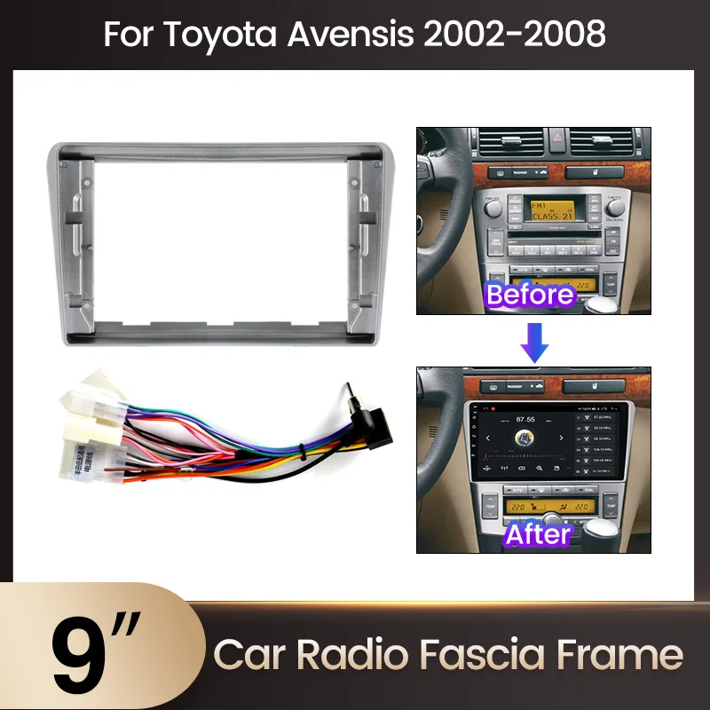 Car Android Multimedia Player Radio Panel Frame For Toyota Avensis T25 ...