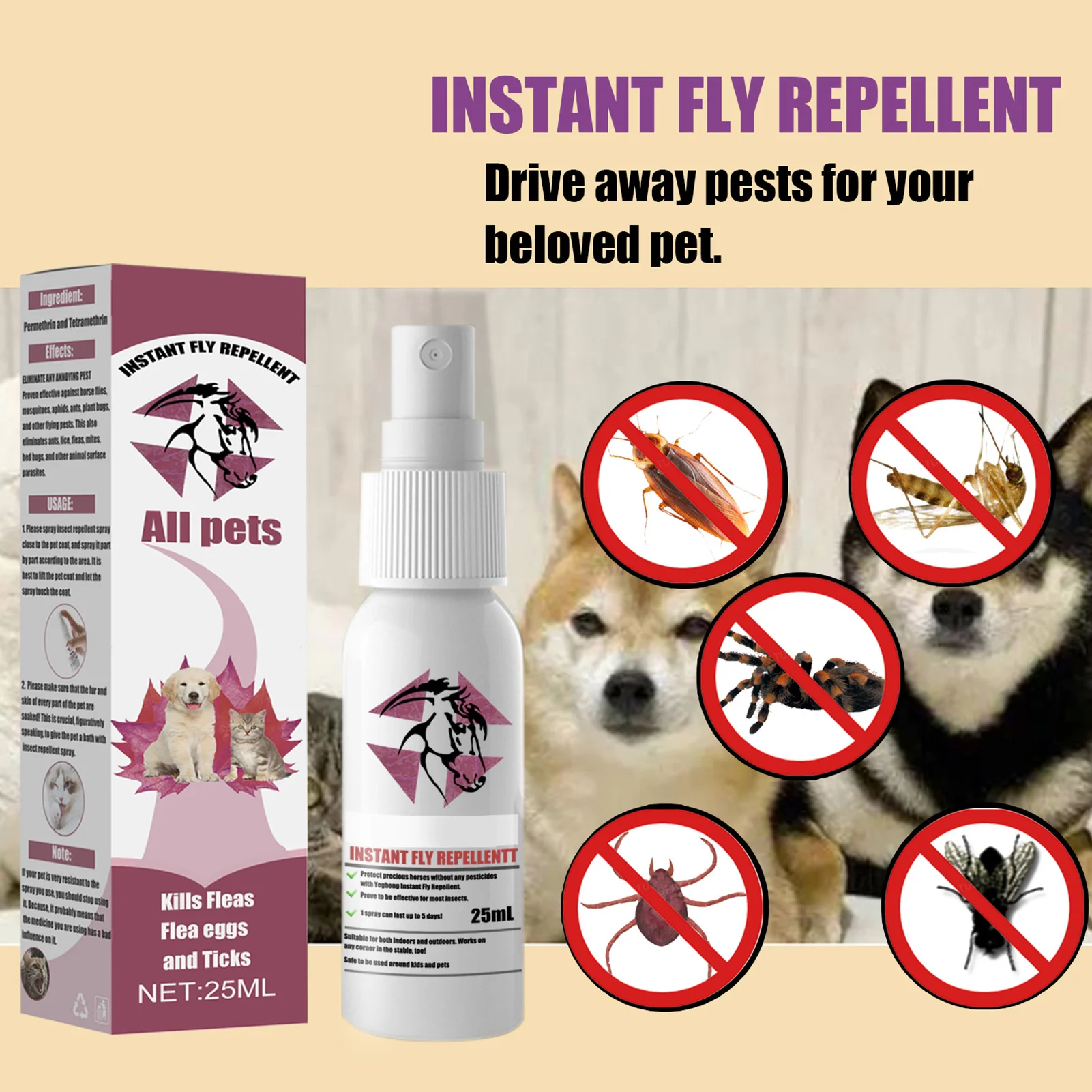 El Spray Antipulgas De Cuidado Natural Es Seguro Para Los Perros