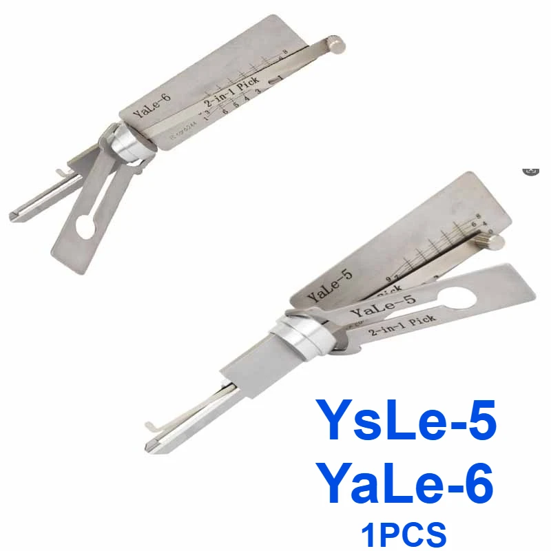 1P New Lishi 2 in 1 Tools for Civil Yale Key Way Locks Pick Yale-5 Yale ...