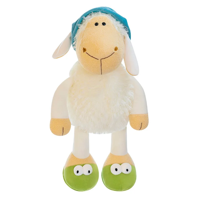 NICI Sleeping Sheep Plush Toy Cute Soft Cartoon Animal Doll Cuddly Lamb ...