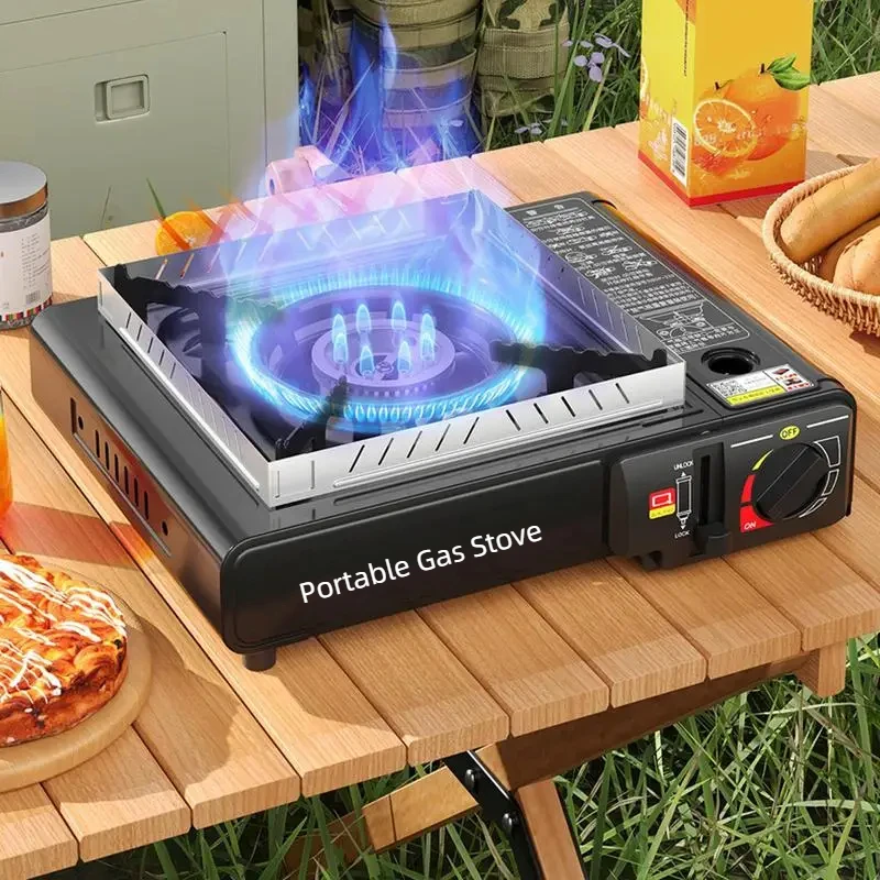 Portable Gas Stove For Cooking Burner Multi-Stage Flame Control Camping ...