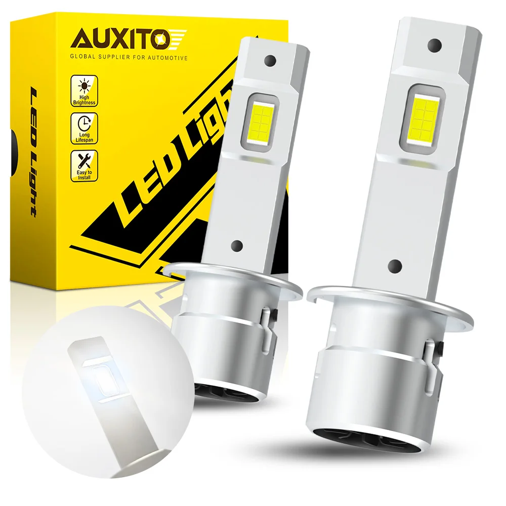 2Pcs-LED-H1-Canbus-No-Error-Plug-and-Play-55W-High-Power-H1-LED-6500k ...