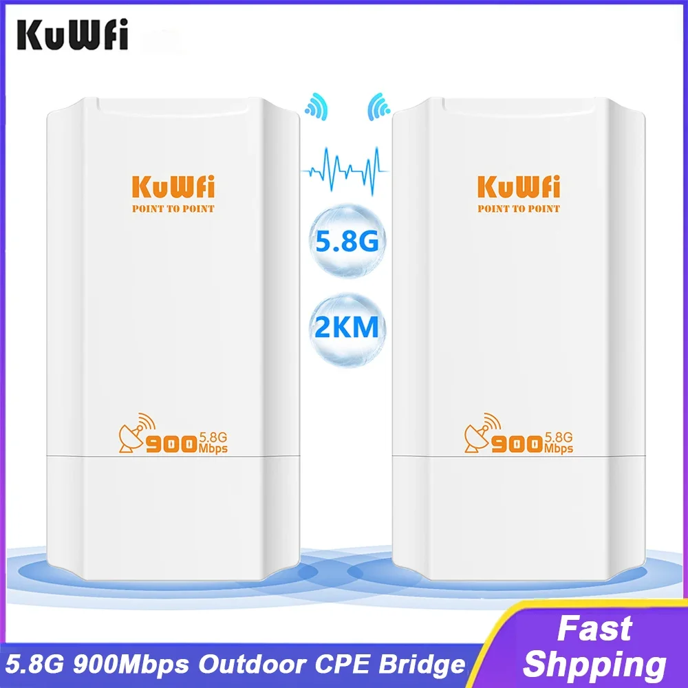 KuWFi-5-8G-Outdoor-CPE-Bridge-900Mbps-Wireless-Bridge-Wi-Fi-Signal ...