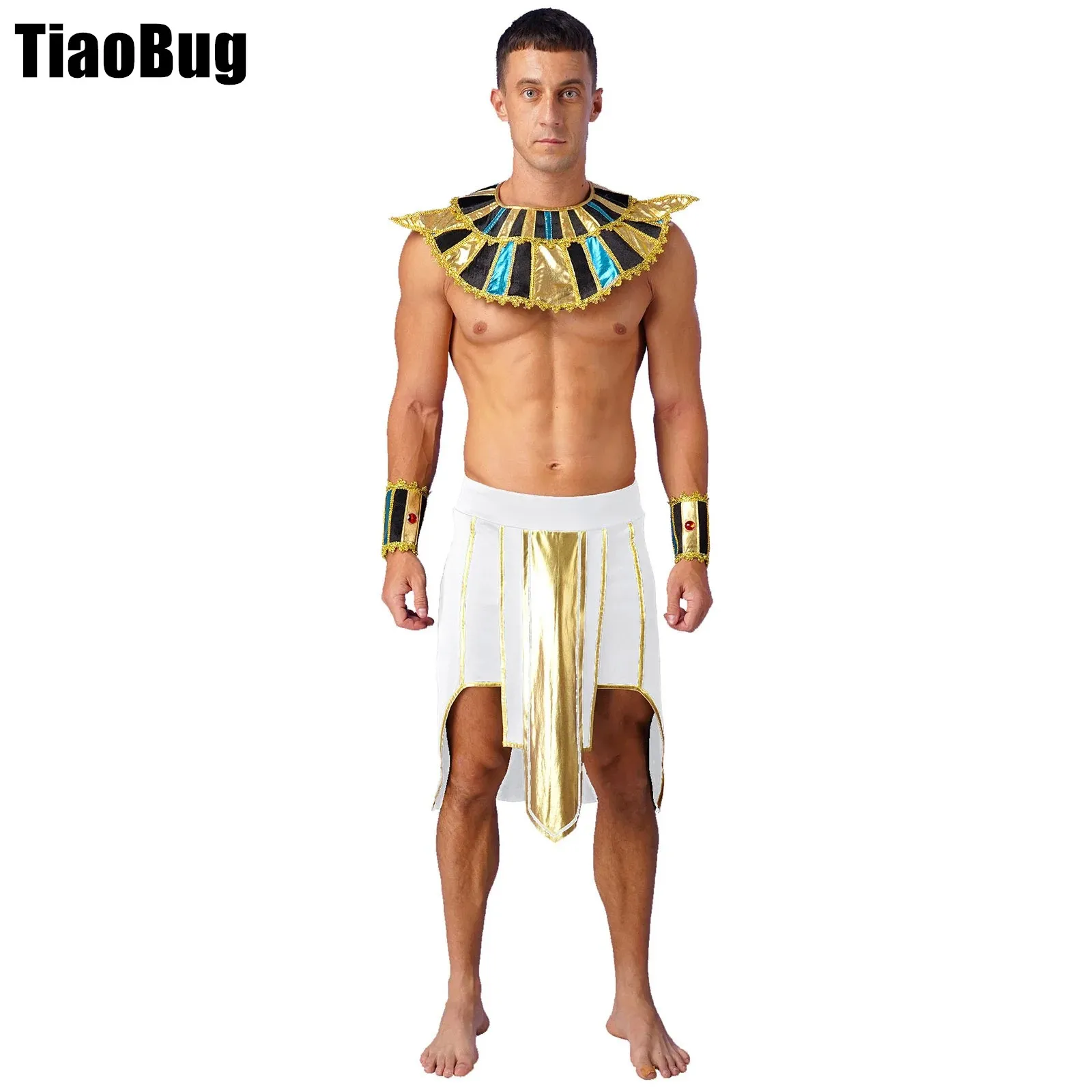 Men-Ancient-Egypt-Cosplay-Outfit-Halloween-Role-Play-Asymmetrical-Hem ...