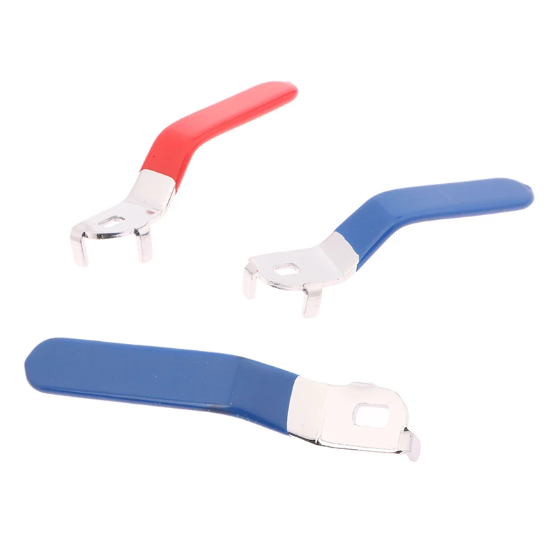 1pcs Valve Handle Lever Handle Iron Chrome Plated Replacement Quarter ...