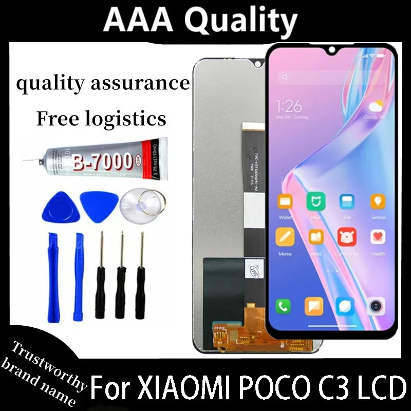 100-Tested-For-Xiaomi-Pocophone-Poco-C3-LCD-Display-Touch-Screen ...