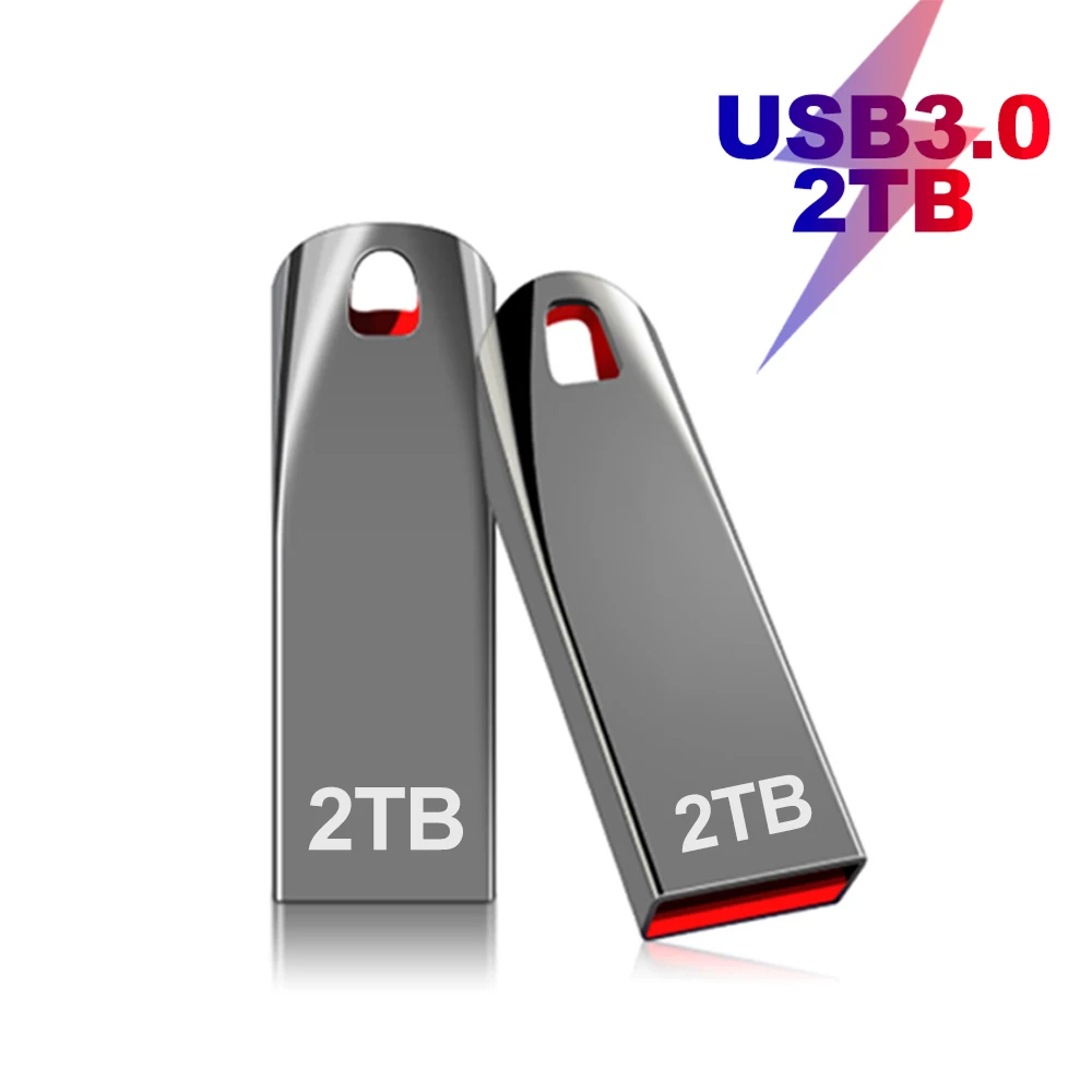 High Speed USB 3.0 2TB Metal Pen Drive 1TB Black Cle Usb Flash Drives ...