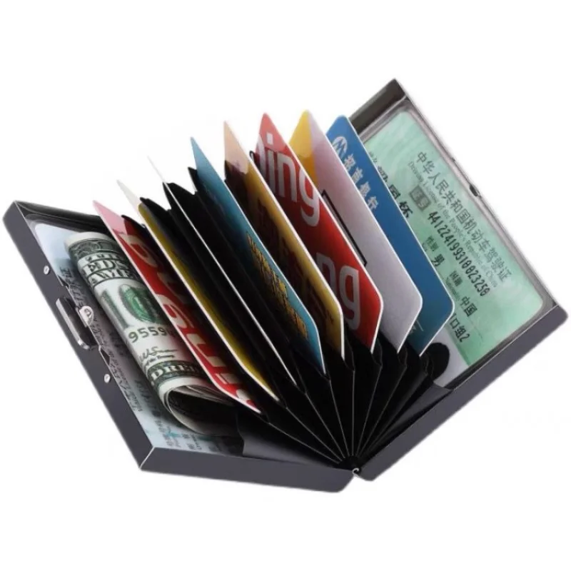 RFID-Credit-Card-Stainless-Steel-Card-Case-Metal-Card-Box-Walle-Anti ...