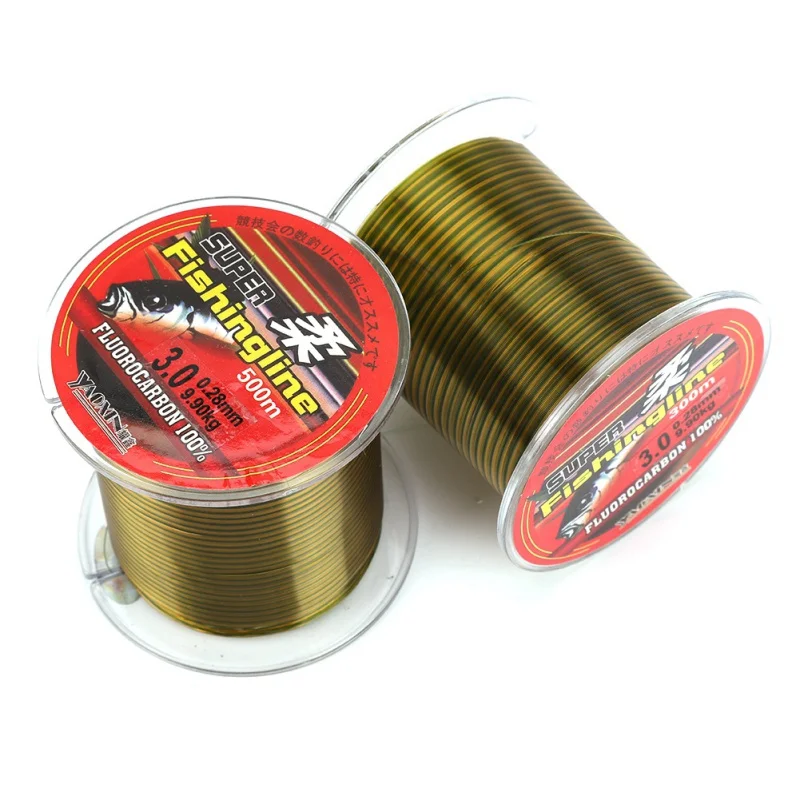 100M-500M-Fishing-Lines-With-Fluorocarbon-Layer-Mono-Nylon-Transparent ...