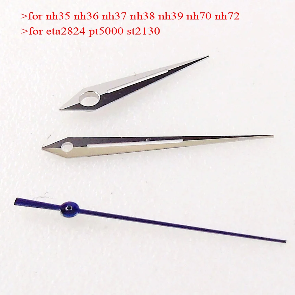 Silver Watch Hand Mod Part for NH35 NH36 NH37 NH38 NH39 NH70 NH72 4R36 ...