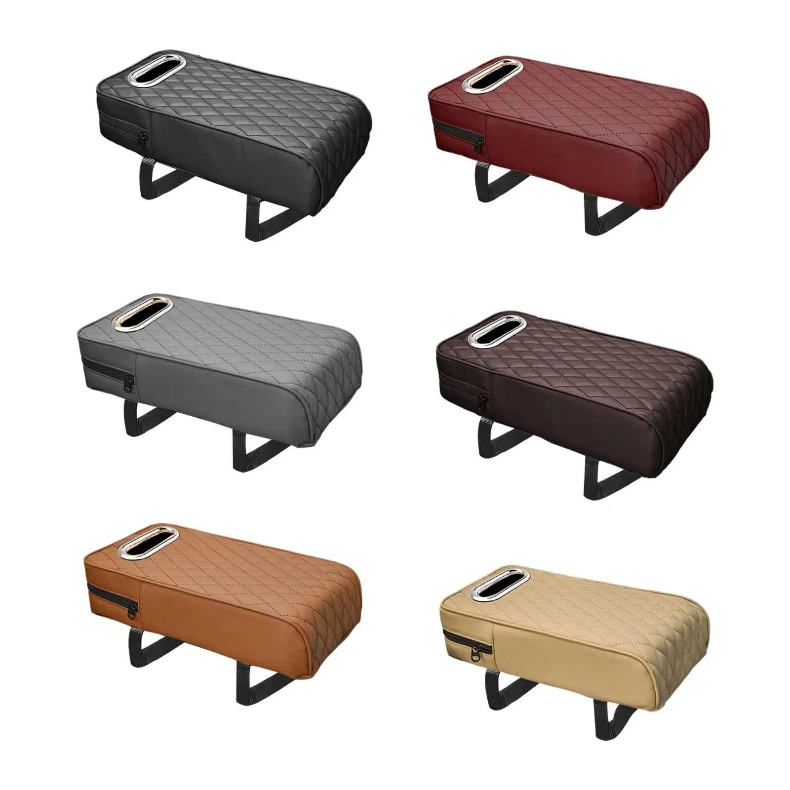 Armrest-Box-Mat-Universal-PU-Leather-Car-Armrest-Cushion-Car-Armrest ...