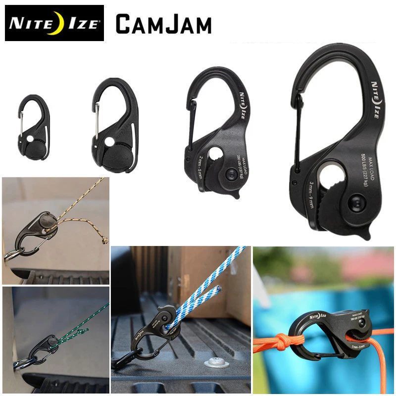 Nite Ize CamJam XT Aluminum Rope Tightener, Aluminum，Large Versatile ...