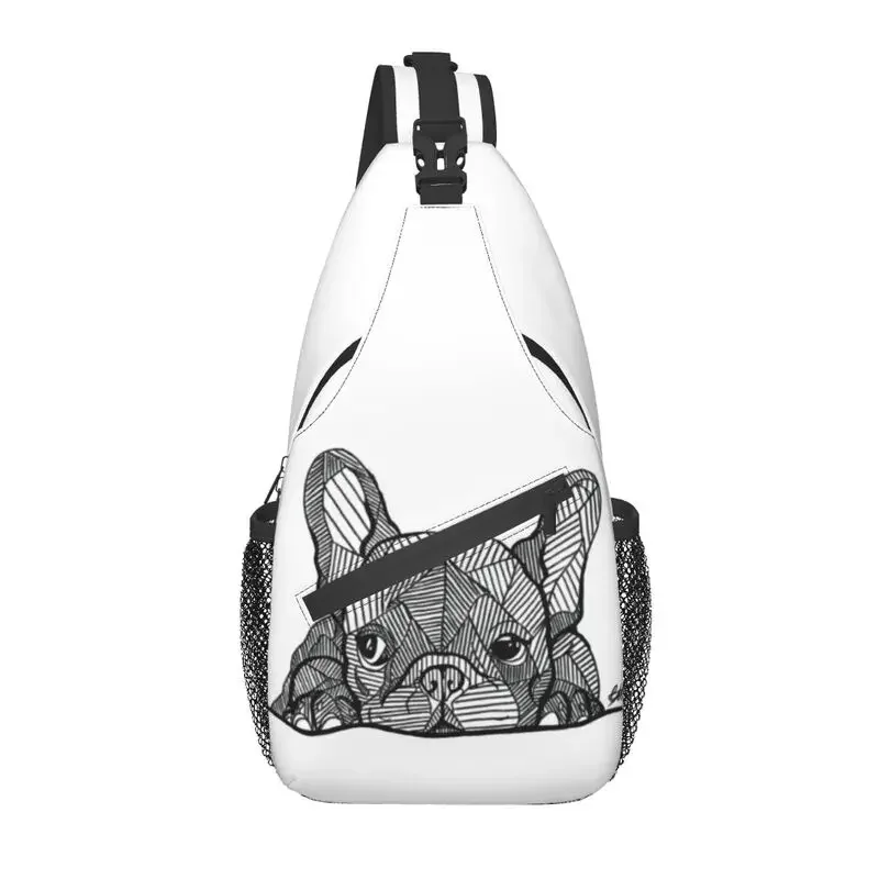 Casual-French-Bulldog-Sling-Bag-for-Cycling-Camping-Men-s-Frenchie-Dog ...