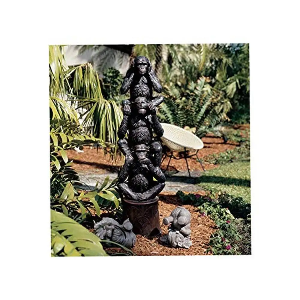 Monkey-Trio-Statue-Reminding-to-Hear-See-Speak-No-Evil-Realistic ...