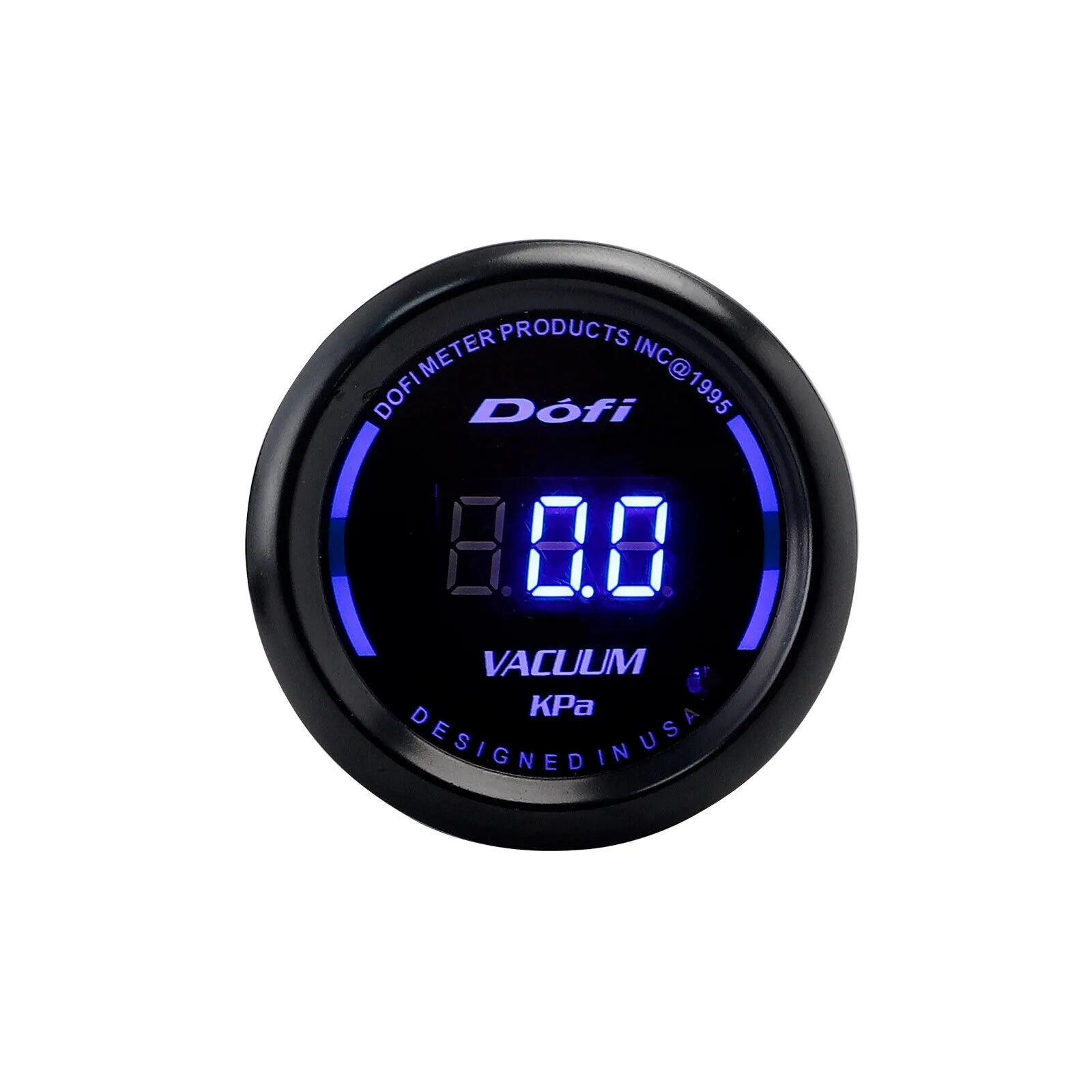 2-52mm-Universal-Car-Digital-Blue-LED-Black-Cover-PSI-VACUUM-KPa-Gauge ...
