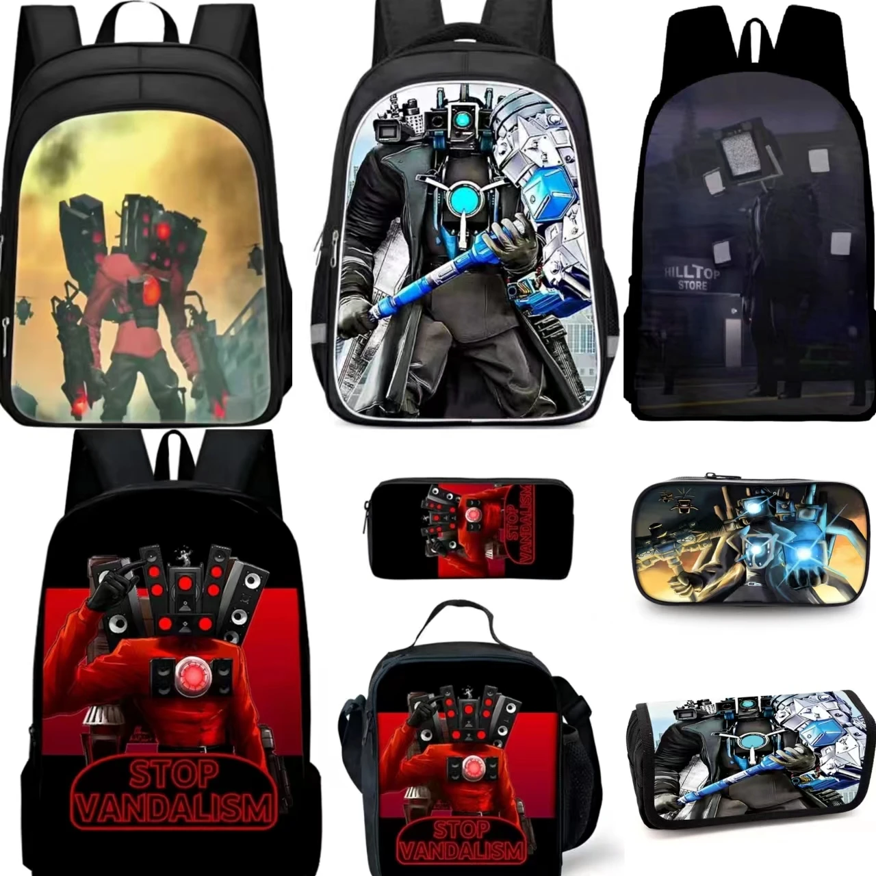 Skibidi-Toilet-Backpack-Skibidi-Toilet-Bag-Lunch-Box-Speaker-Man-Tv-Man ...