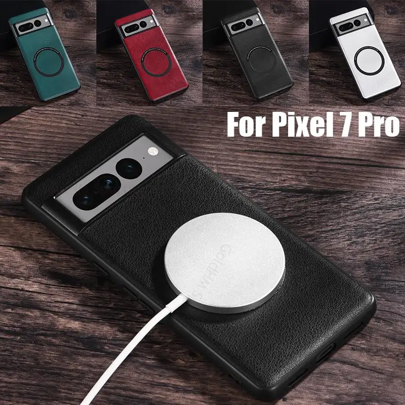 Leather Wireless Charging Magsafing Cover | Google Pixel 7 Pro Magsafe ...