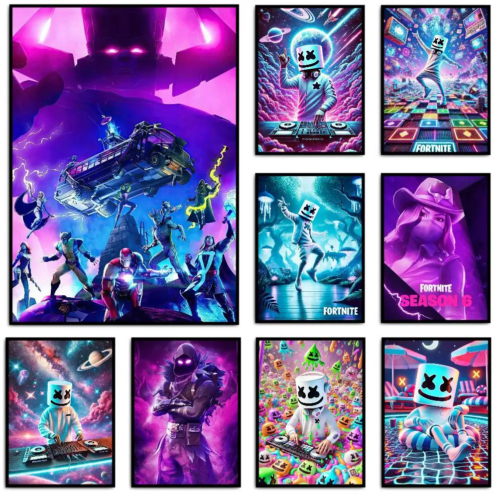 Elevate Your Space with Cool Fortnite Poster Stickers for Home and ...