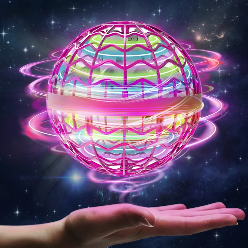 Flying-Ball-Spinner-com-luzes-LED-Bumerangue-Flyorb-Magic-Drone-Hover ...