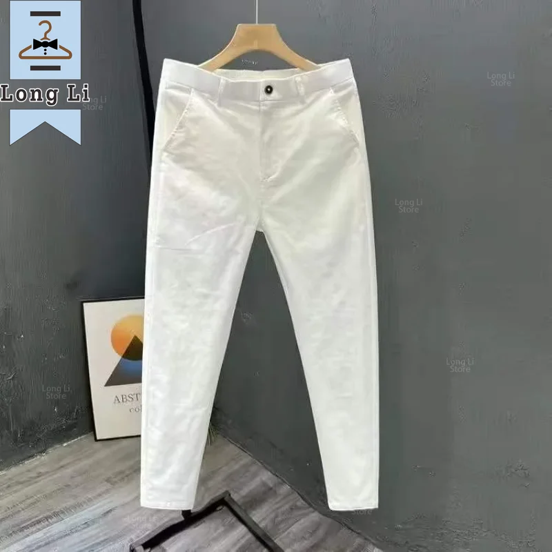 2024 Spring and Autumn New Fashion Solid Color Business Cotton Pants ...