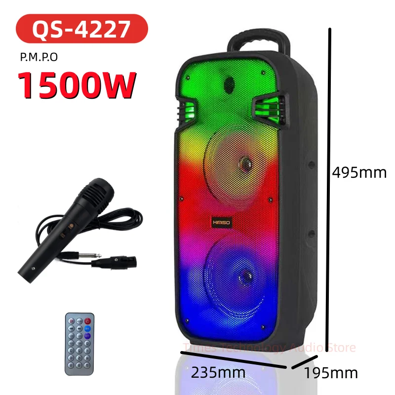 1500W-Peak-Value-Portable-Wireles-Bluetooth-Speakers-Dual-6-5-inch-Horn ...