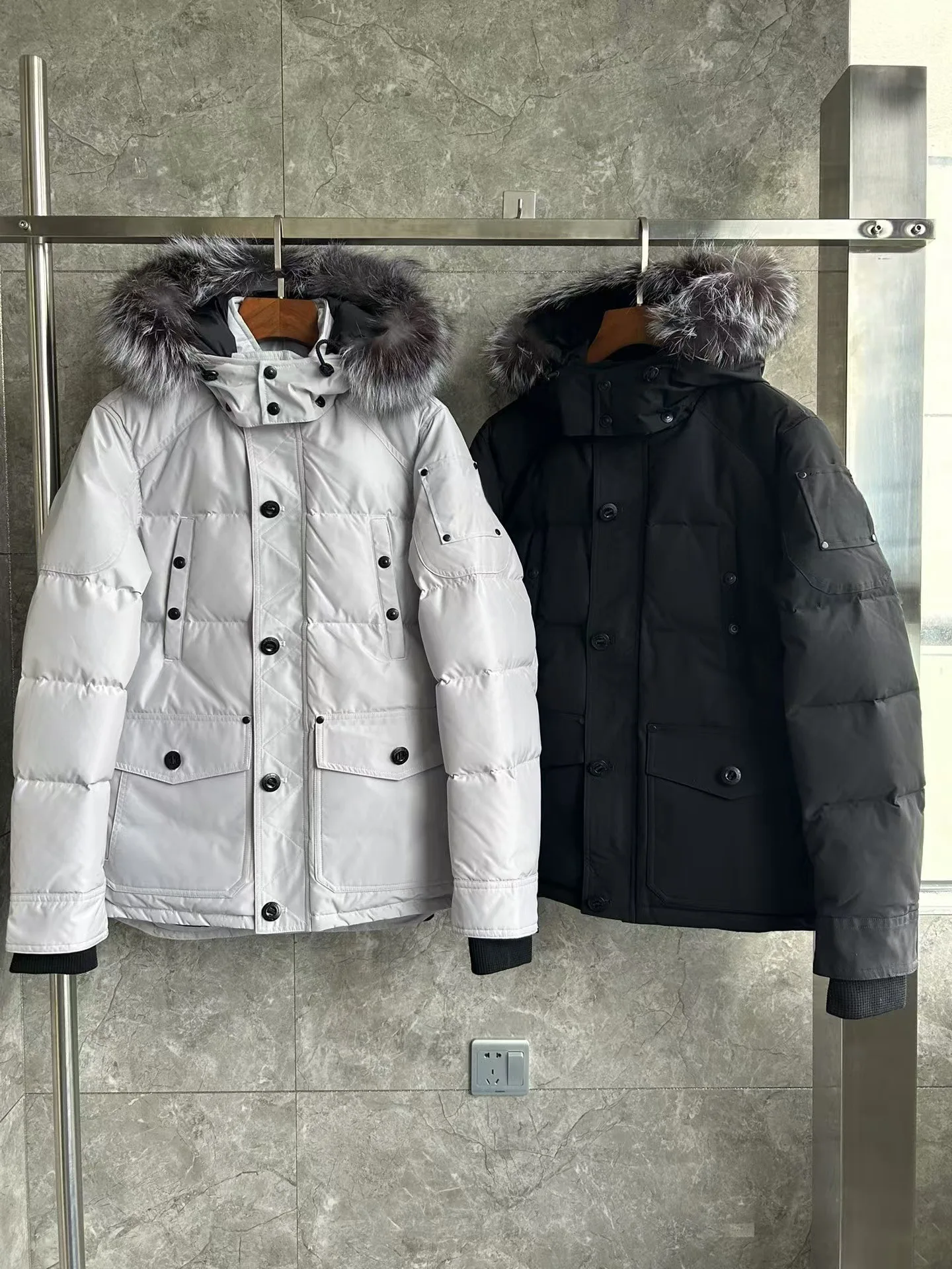 Men's Hooded Jacket Palm Moose 07 Scissors down Jacket Winter Canada ...