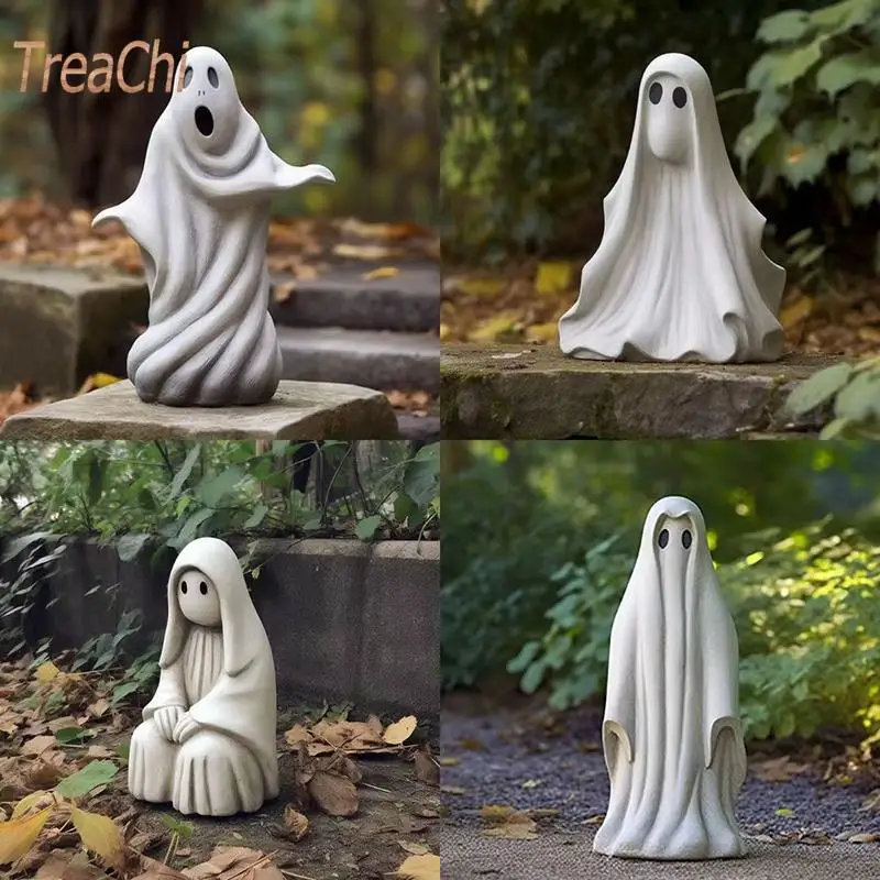 Halloween-Ghost-Statue-Adorns-Horror-Hell-Messenger-Resin-Statue-Home ...