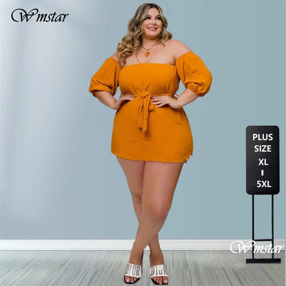 Wmstar-Plus-Size-Women-Clothing-Shorts-Sets-Two-Piece-Solid-Off ...