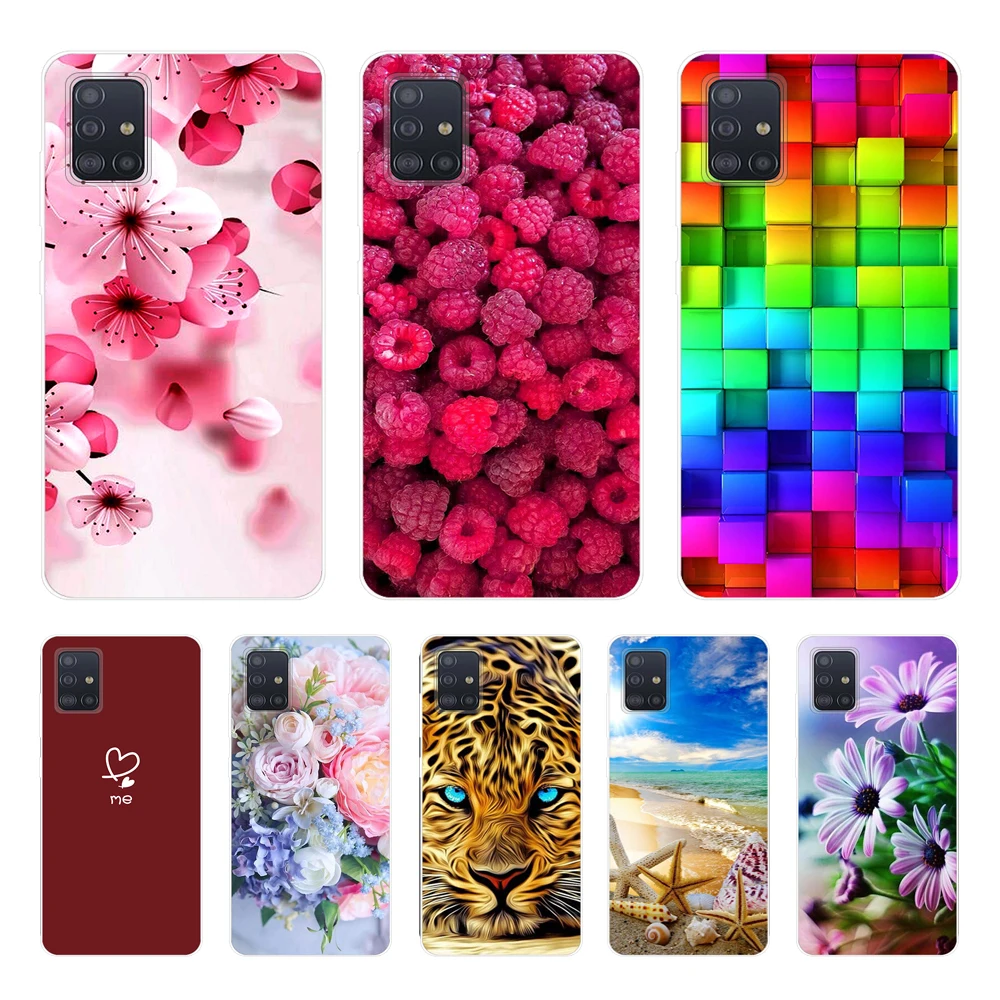 For-Samsung-Galaxy-A51-Case-Cover-Soft-Silicone-TPU-Bumper-Phone-Case ...