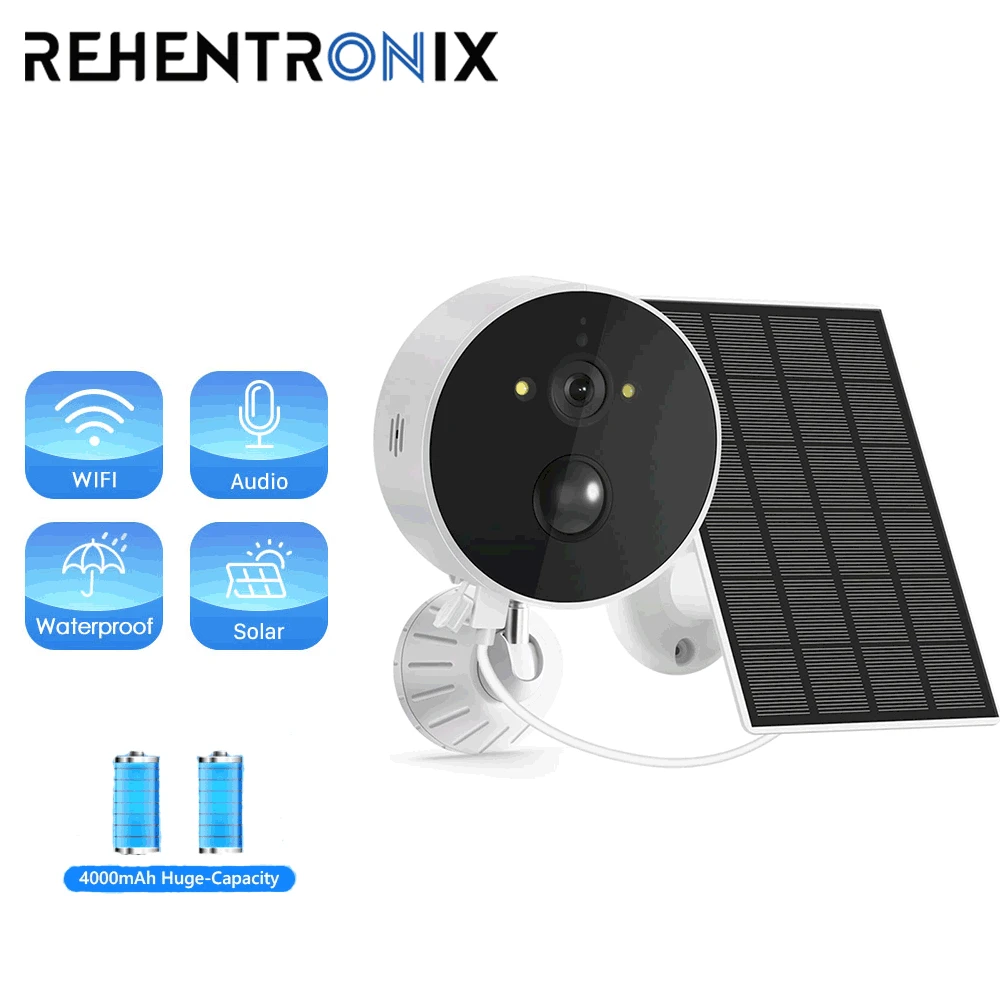 Wifi Security Camera Outdoor Full HD 1080P Solar Camera Human Detection ...