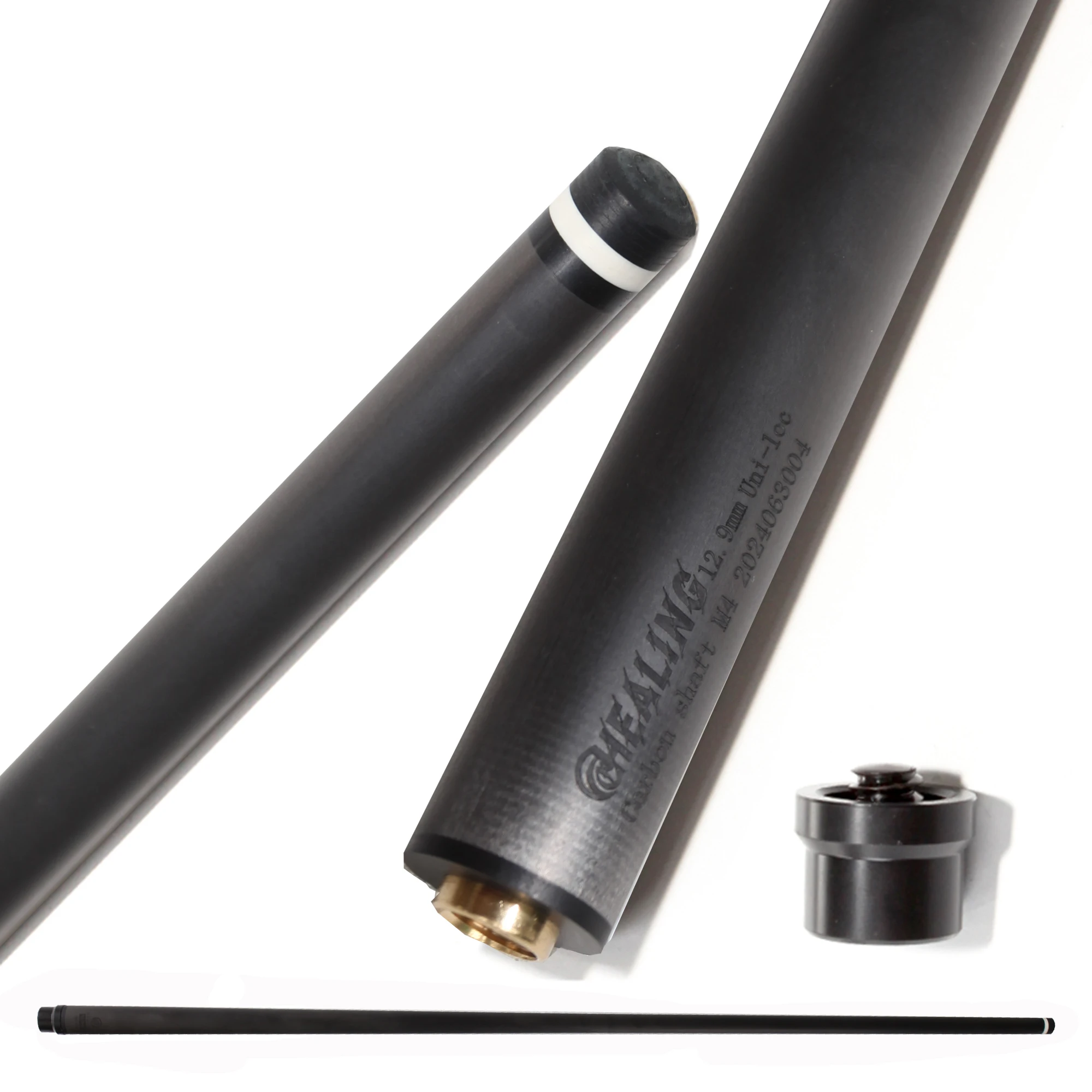 Carbon-Pool-Cue-Single-Shaft-Tip-12-9mm-Low-Deflection-Technology-Ultra ...