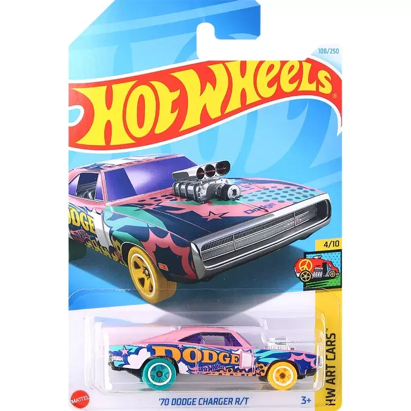 2024L Original Hot Wheels Car 70 Dodge Charger R/T Toys for Boy 1/64 ...