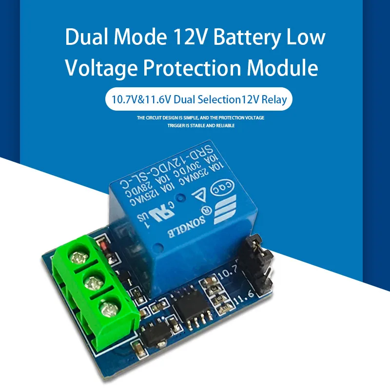 Dual-Mode-12V-Battery-Low-Voltage-Protection-Module-Lead-acid-Battery ...