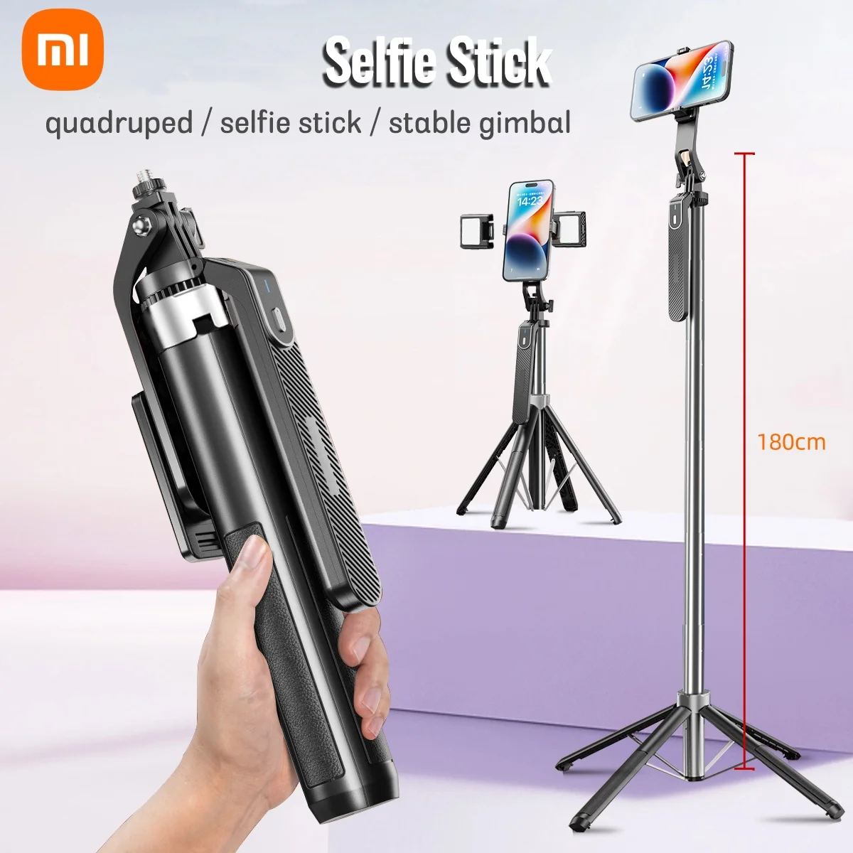 Xiaomi-Selfie-Stick-Tripod-Quadripod-Stand-360-Rotating-Balance-Handle ...