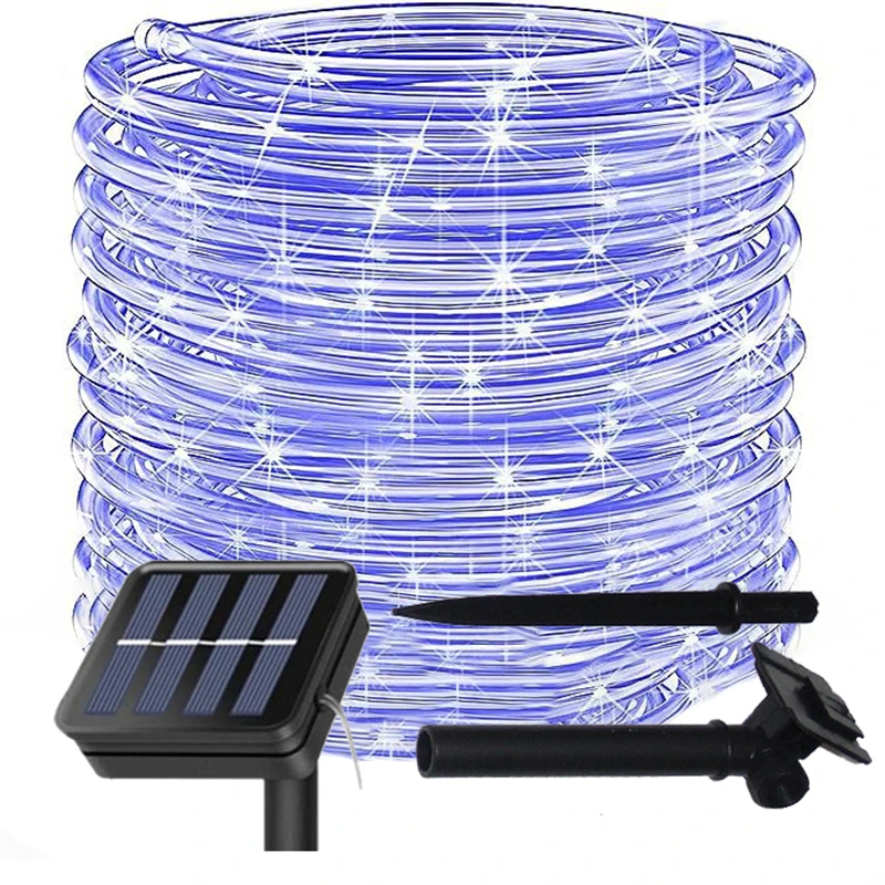 200-100-50LED-Outdoor-LED-Solar-Tube-Rope-Fairy-Light-Christmas ...