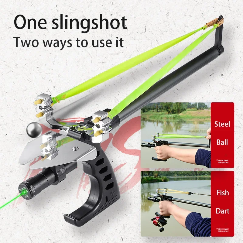 Slingshot-Fish-Shooting-Catapult-Laser-Pole-Laser-Fishing-Reel-High ...