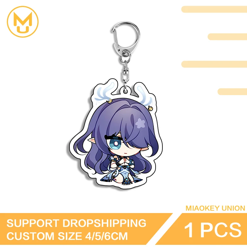 Genshin Impact Lauma Chibi Girl брелок из акрила | AliExpress