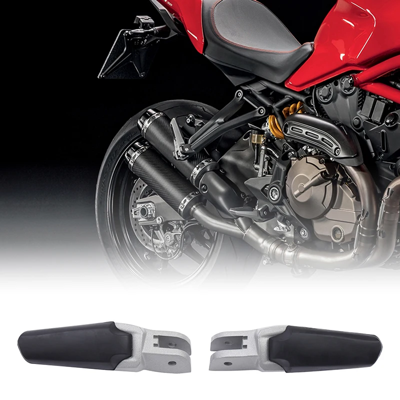 Motorcycle-Rear-Passenger-Foot-Pegs-Footrests-For-Ducati-Monster-1200 ...
