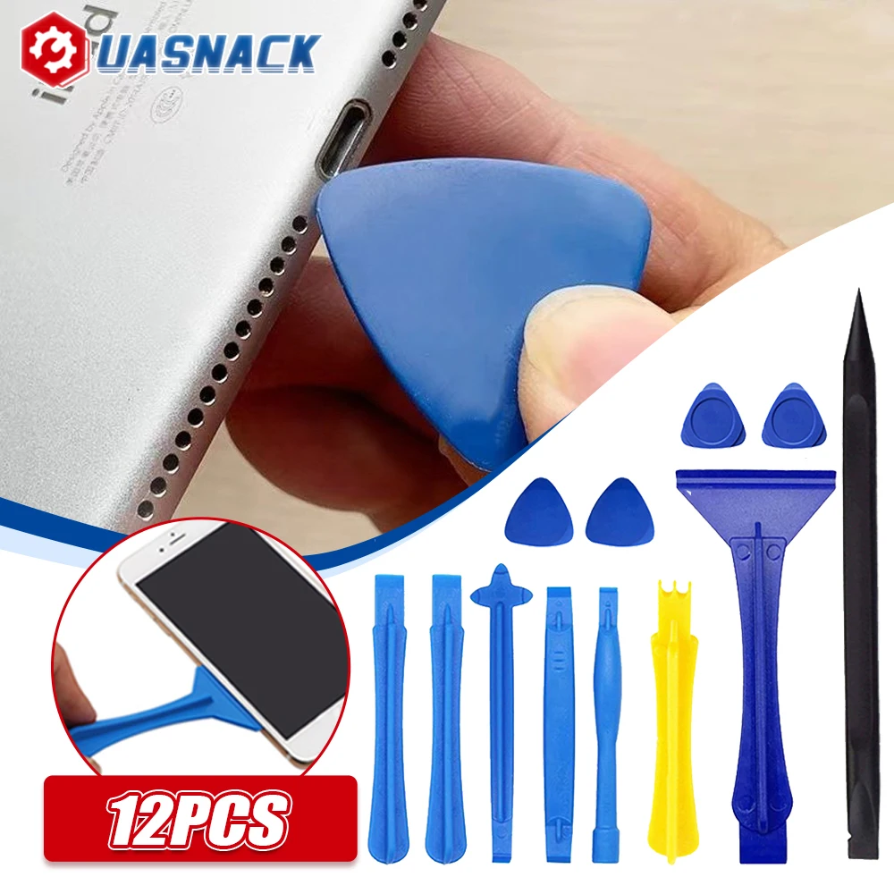 12PCS-Plastic-Pry-Bar-Repair-Kit-Blade-Opening-Tools-For-Electronic ...