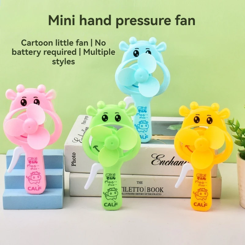 2024-New-Portable-Mini-Manual-Fan-Lovely-Mini-Children-Hand-Pressure ...